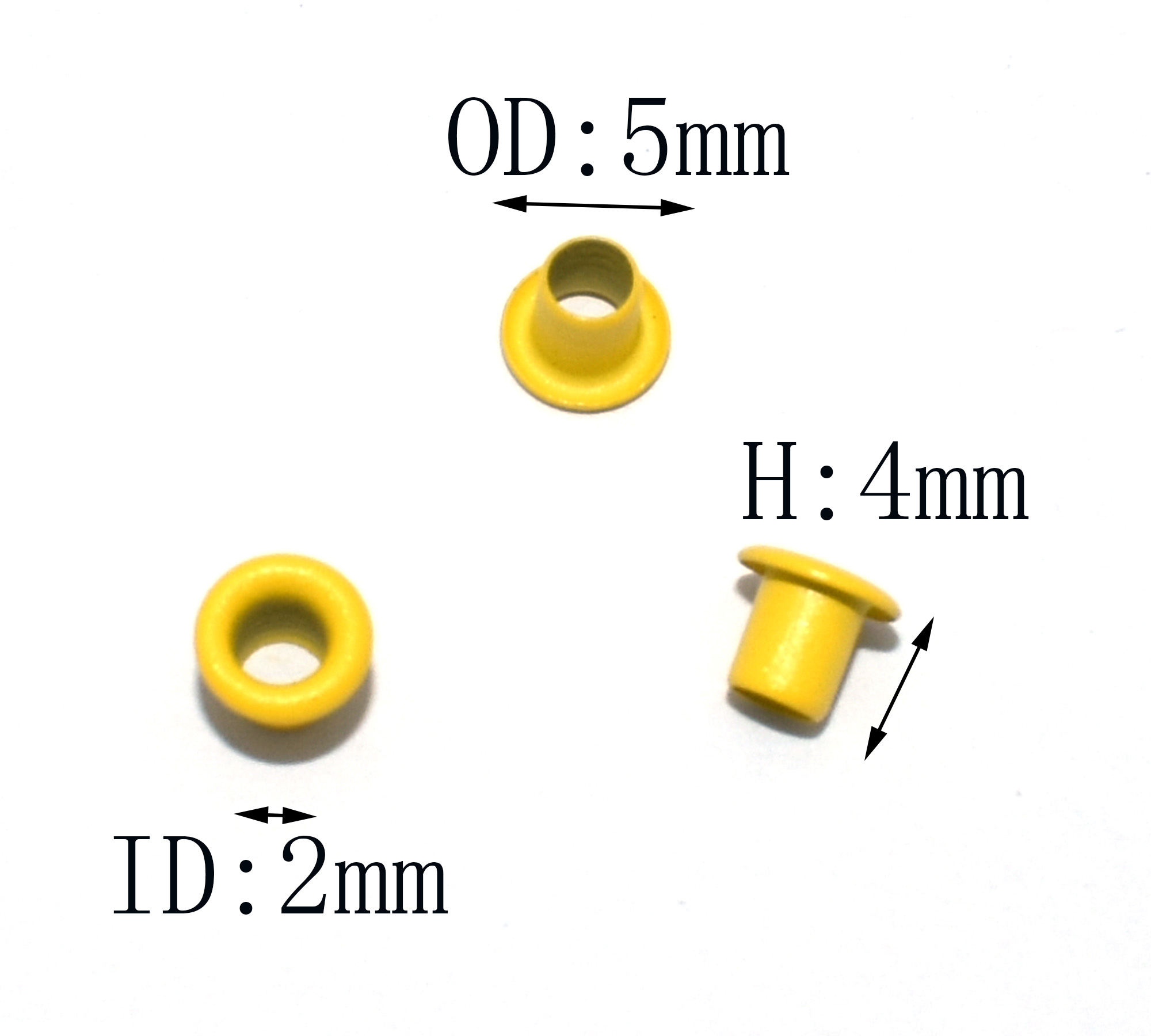 Geel Oogje Grommets 2Mm Grommets Metalen Oogje Met... – Grandado