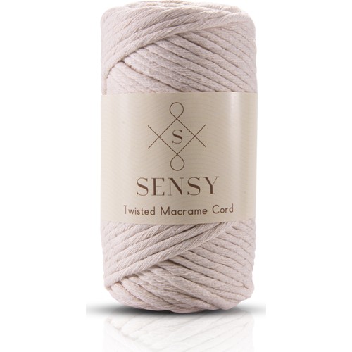 Sensy Taran Macrame Hobby Touw 3 Stuk Set 2 Ecru-M... – Vicedeal