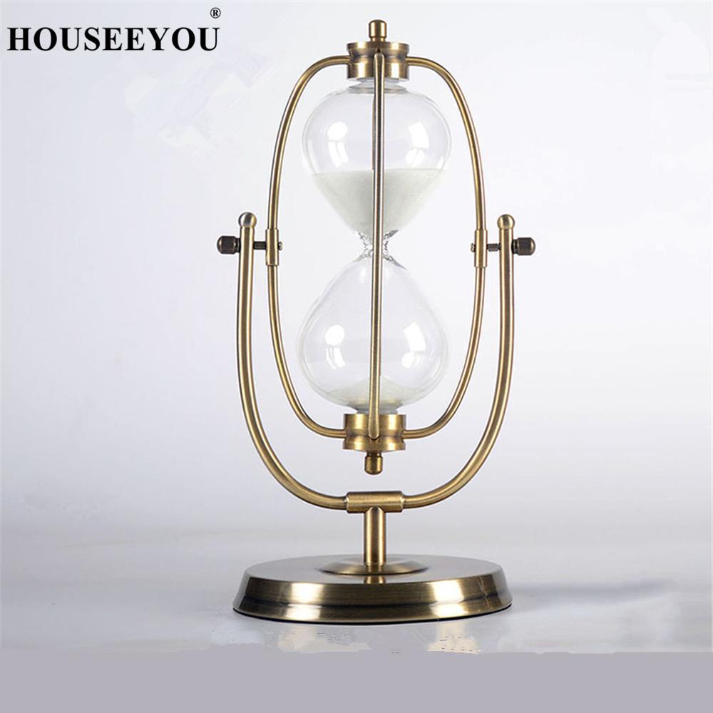 24/32cm Rotating Hourglass Decoration Metal Spinni... – Vicedeal
