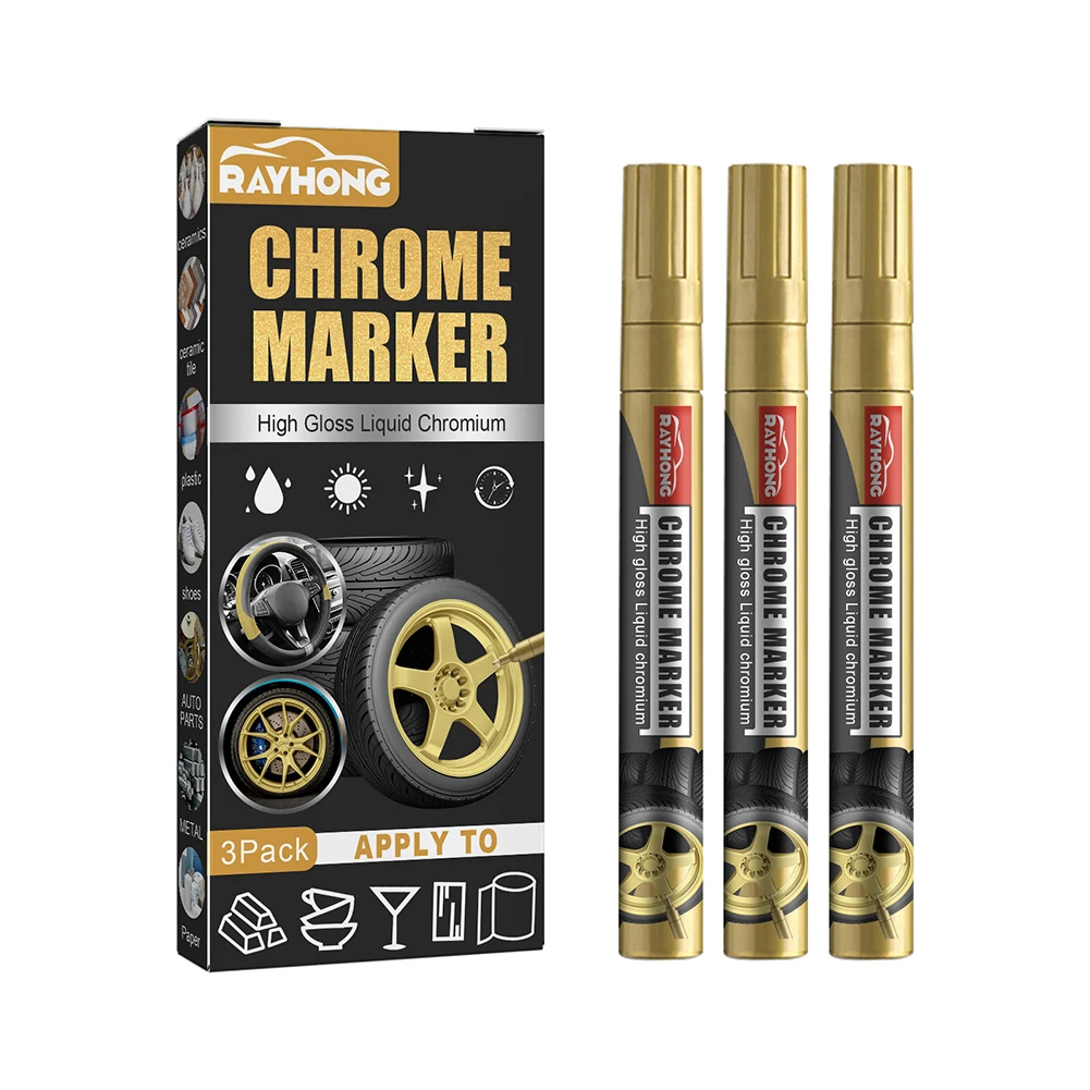 3pcs Chrome Marker Pen Permanent Marker For Car Bi... – Vicedeal