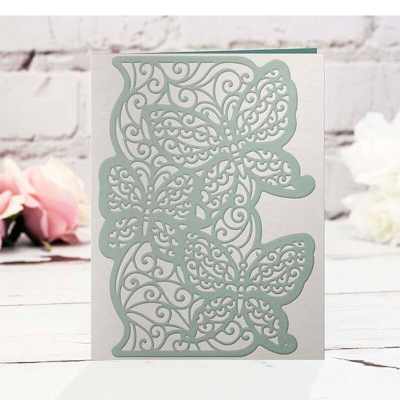 Butterfly Wing Lace Edge Border Frame Metal Cuttin... – Grandado