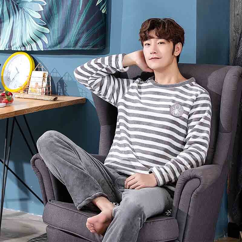 Flash Men Spring Christmas Pajamas Set Winter Warm... – Grandado