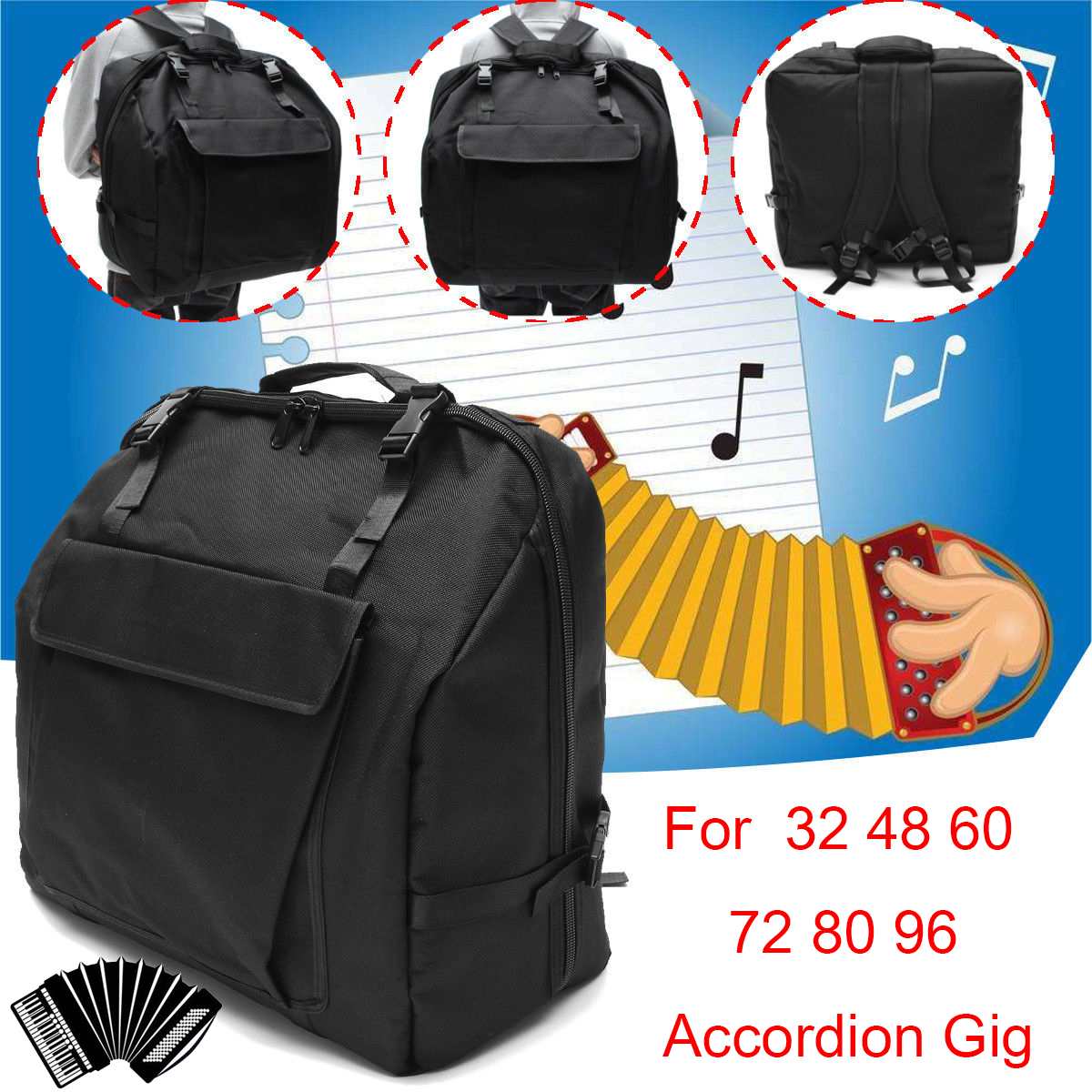 Accordion Gig Bag Piano Accordion Case Accordion S... – Vicedeal
