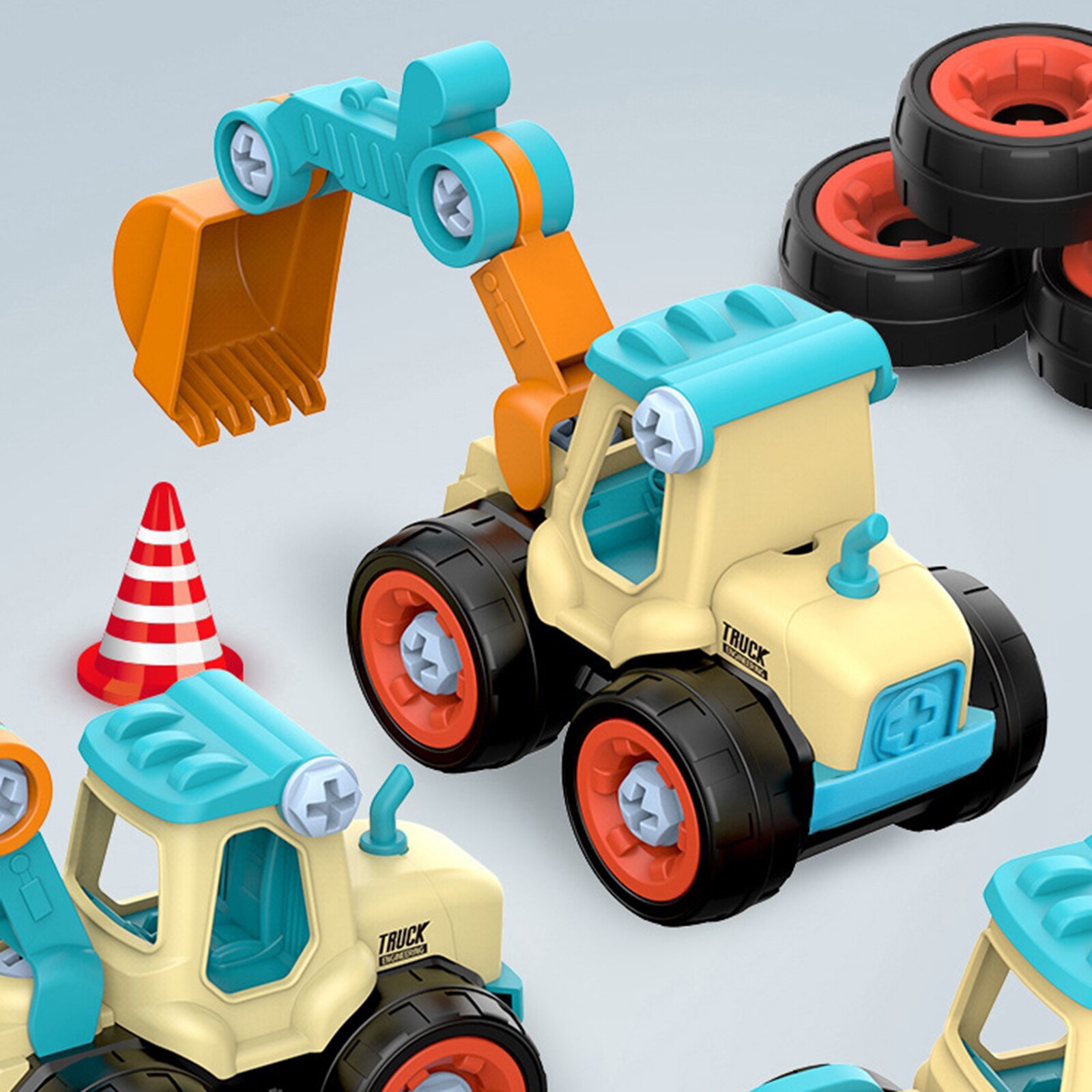 4x Kids Technology Truck Excavator Bulldozer Tool ... – Grandado