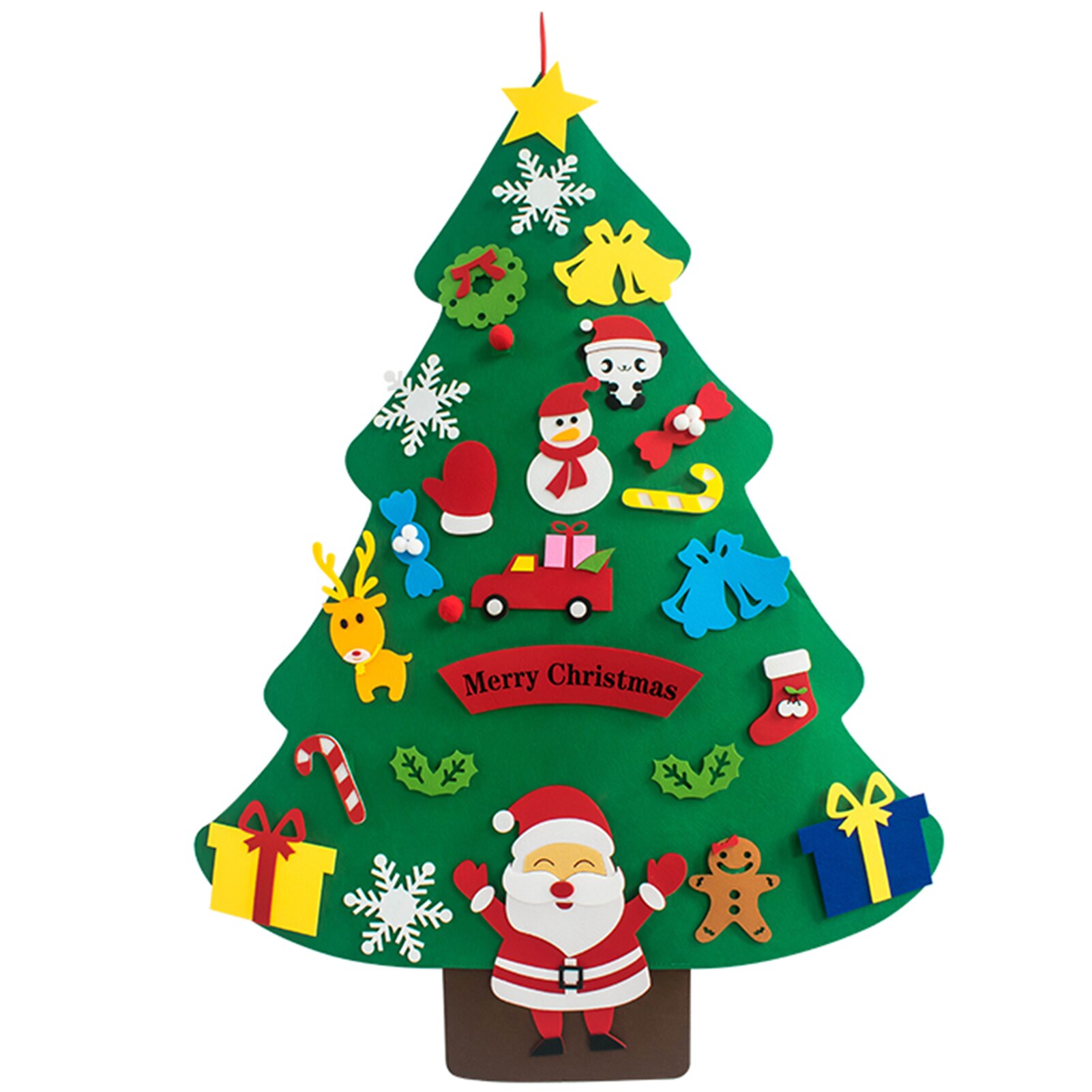 Luminous DIY Felt Christmas Tree Artificial Wall H... – Grandado
