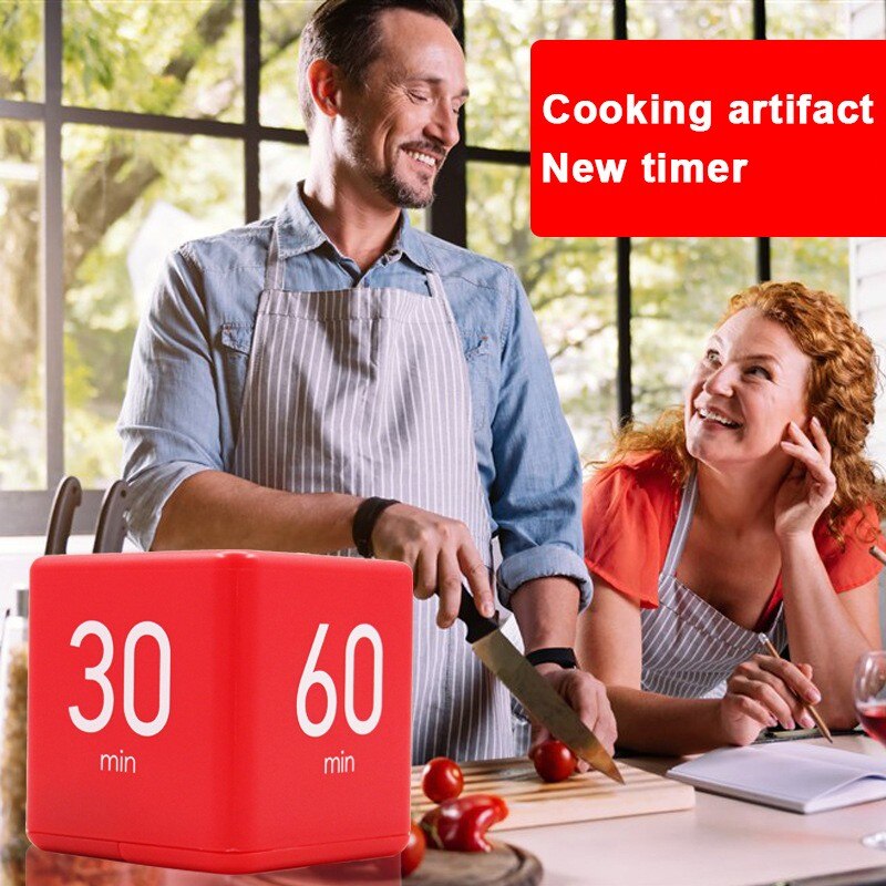 1/5/15/30/60 Minutes LED Kitchen Timer Cube Miracl... – Vicedeal