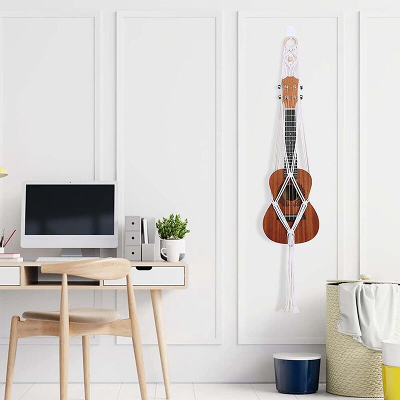 Ukulele Hanger Macrame Wall Mount Hanger Stand Hol... – Grandado