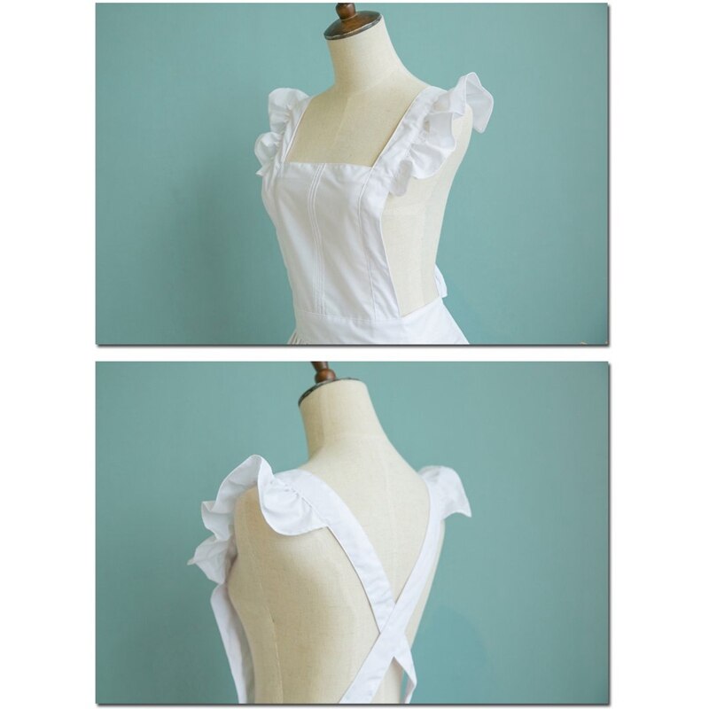 2 Stuks Elegante Victoriaanse Schort Maid Overalls... – Grandado