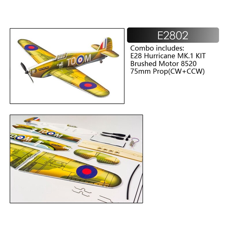 420mm Hurricane MK.I Lightest Plane KIT RC Airplan... – Vicedeal