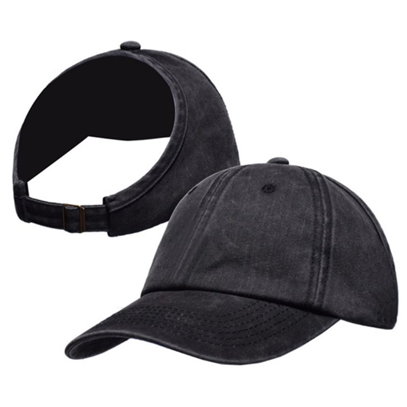 Unisex Vintage Washed Cotton Baseball Cap Half Emp... – Grandado