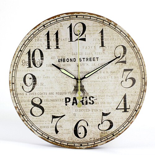 Antique Brief Large Wall Clocks Vintage Silent Dur... – Grandado