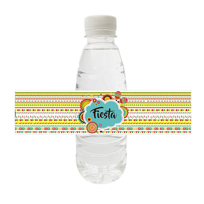 10pcs Fiesta Mexican Party Water Bottle Label Stic... – Grandado