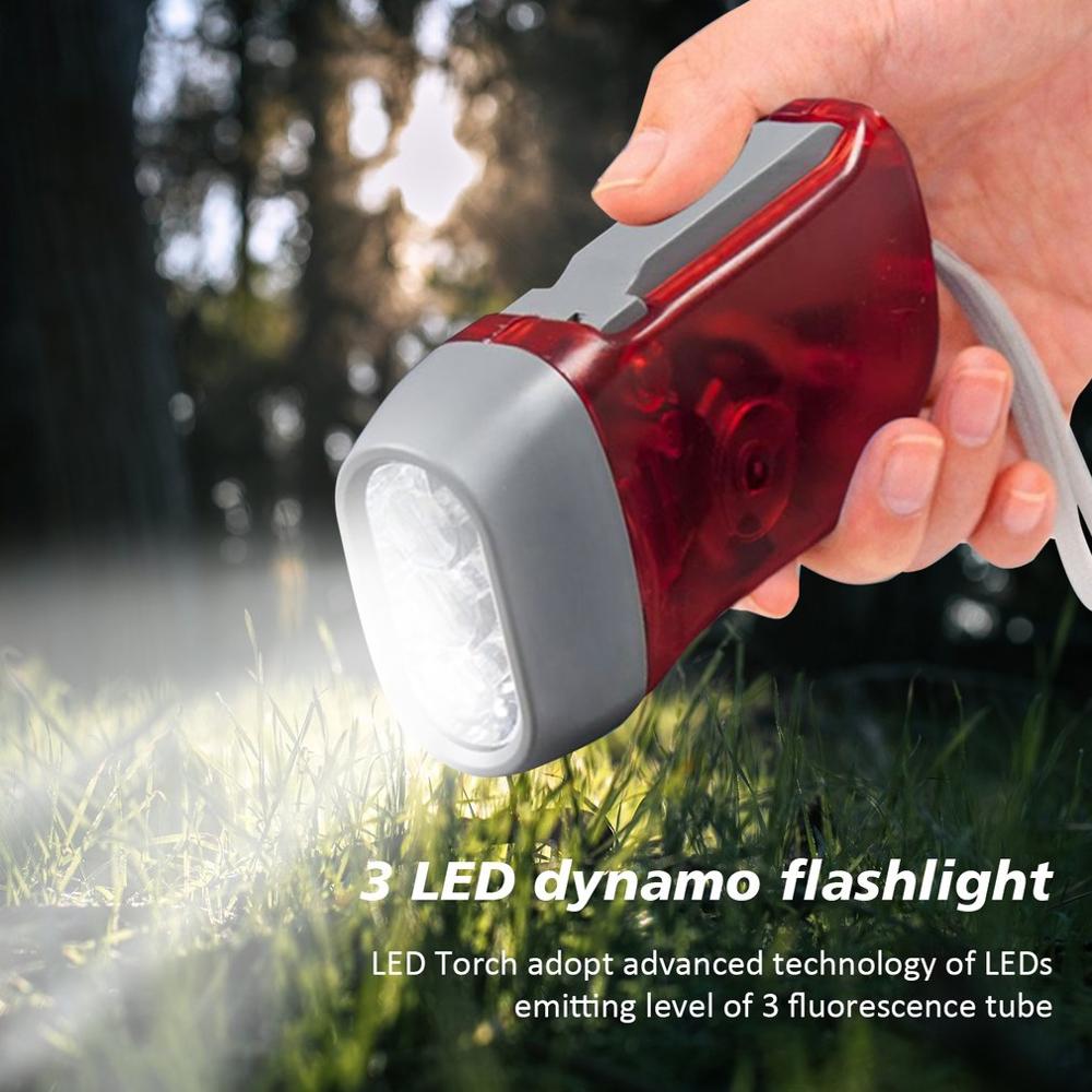 flashlight Brand Flashlight 3 LED Hand Pressing Dy... – Grandado
