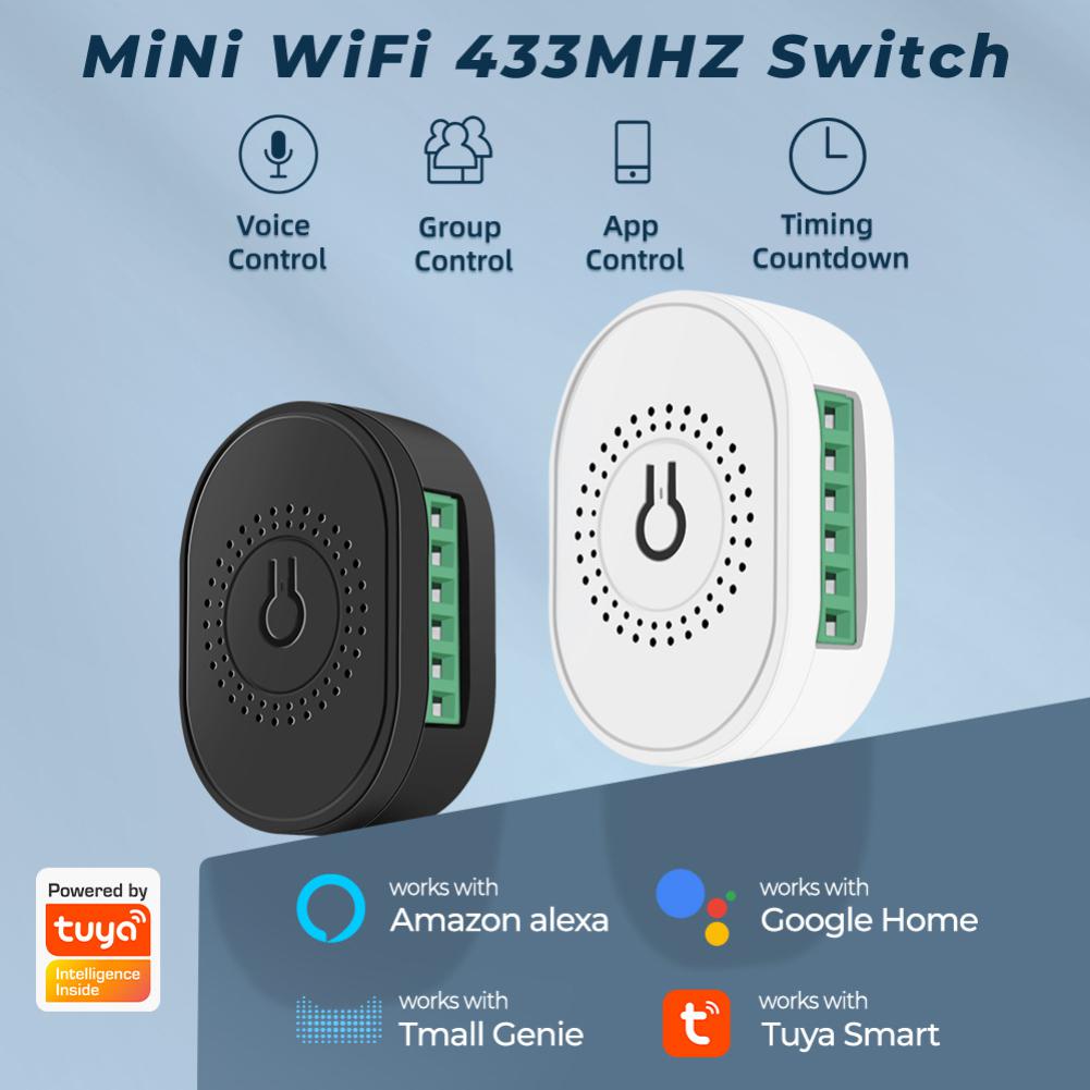 16A MINI Wifi+RF433 MHZ Smart Switch 4 Control Met... – Vicedeal