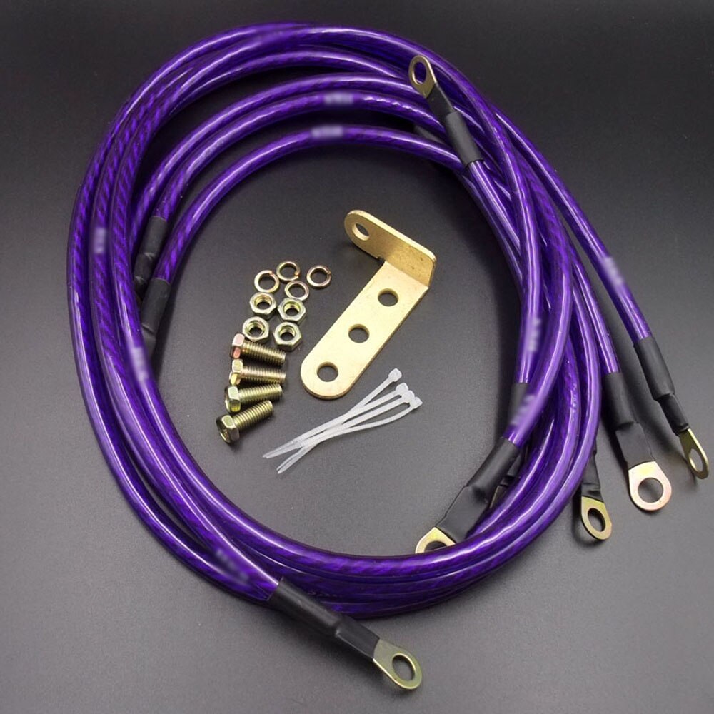 5PCS Purple Universal 5-Point Car High Performance... – Grandado