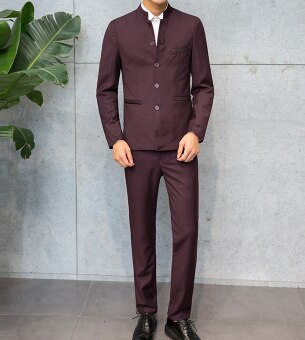 Classic Black Suit Men 3 pieces Slim fit Male Busi... – Vicedeal