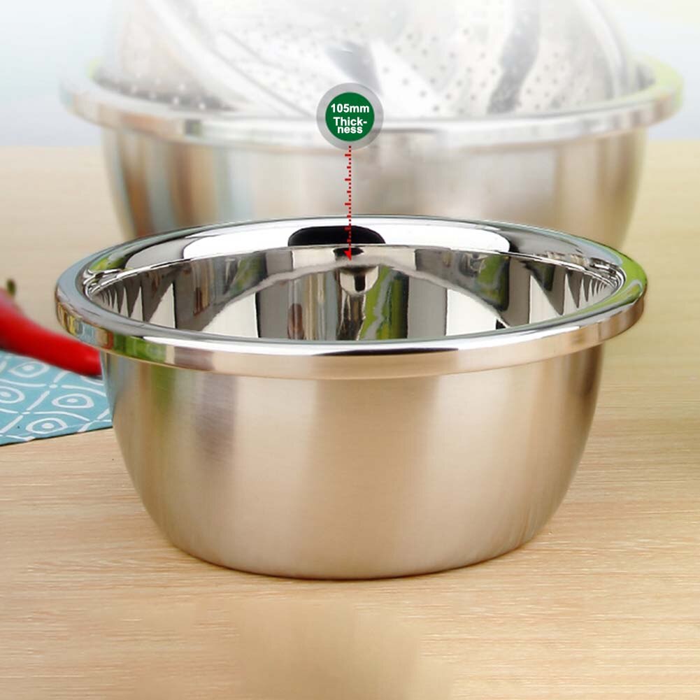 Fortykket rustfritt stål risnudler suppeskål grønn... – Grandado