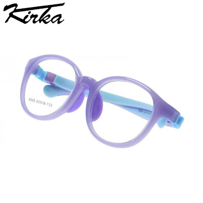 Kirka Kids Eyeglasses Frames Light Purple Children... – Grandado