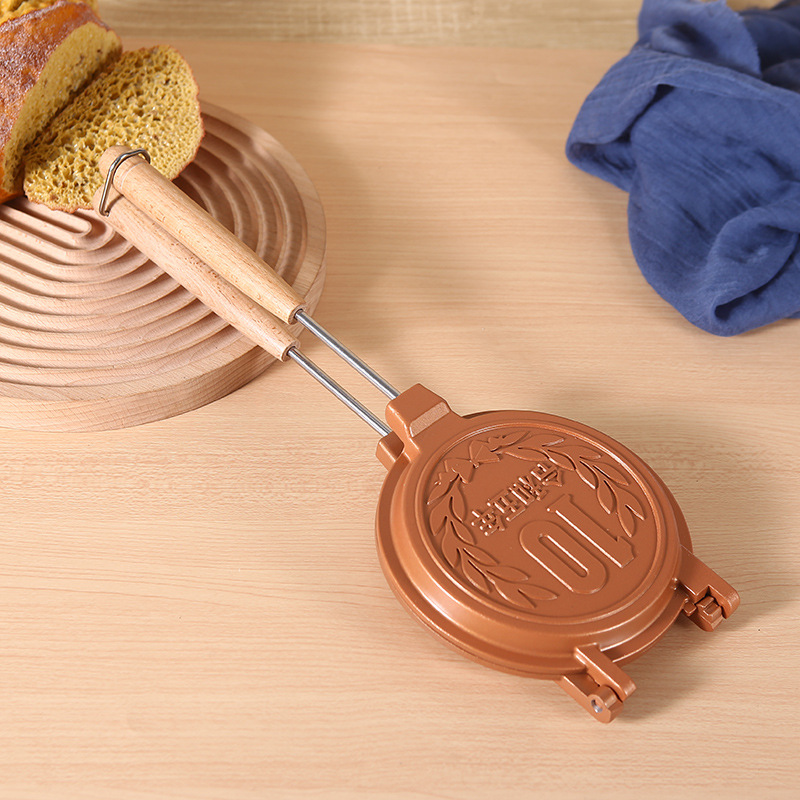 Japanese Coin Shaped Pancake Double Pan Wooden Han... – Grandado