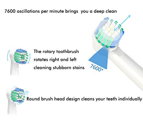Rechargeable Electric Toothbrush with Timer Rotati... – Grandado