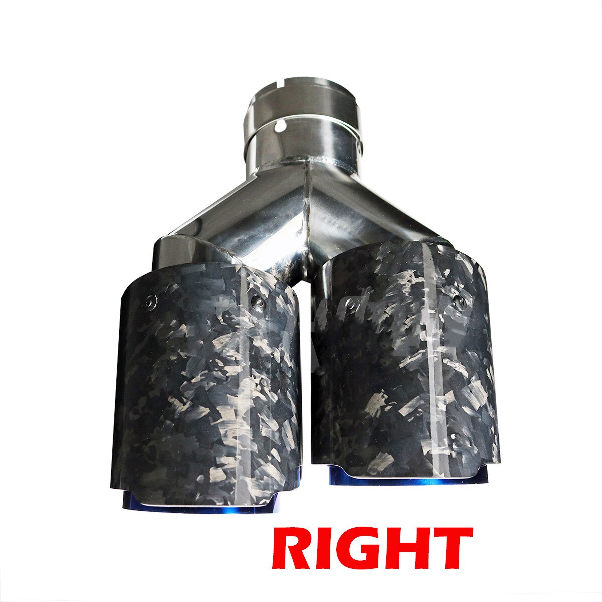 1Pc Auto Modificatie Universele Dual Glanzend Zwar... – Grandado