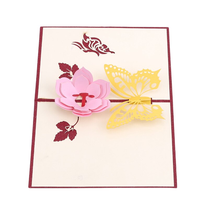 3D Paper-cut Greeting Card Butterfly Mid-Autumn Fe... – Grandado