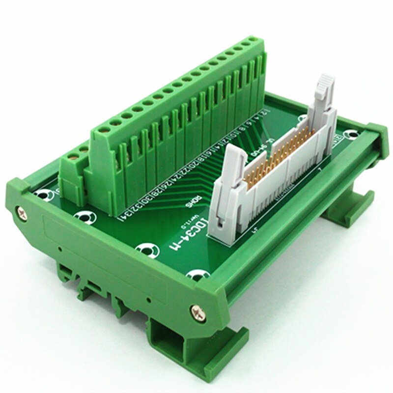 IDC-34 DIN Rail Gemonteerd Interface Module. – Vicedeal