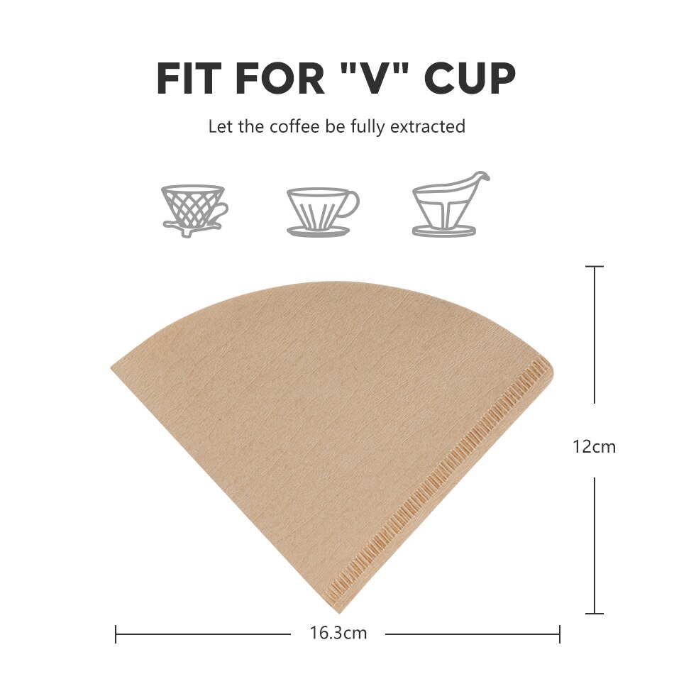 ICafilasV Shape Coffee Filter Paper Cone For V60 D... – Grandado