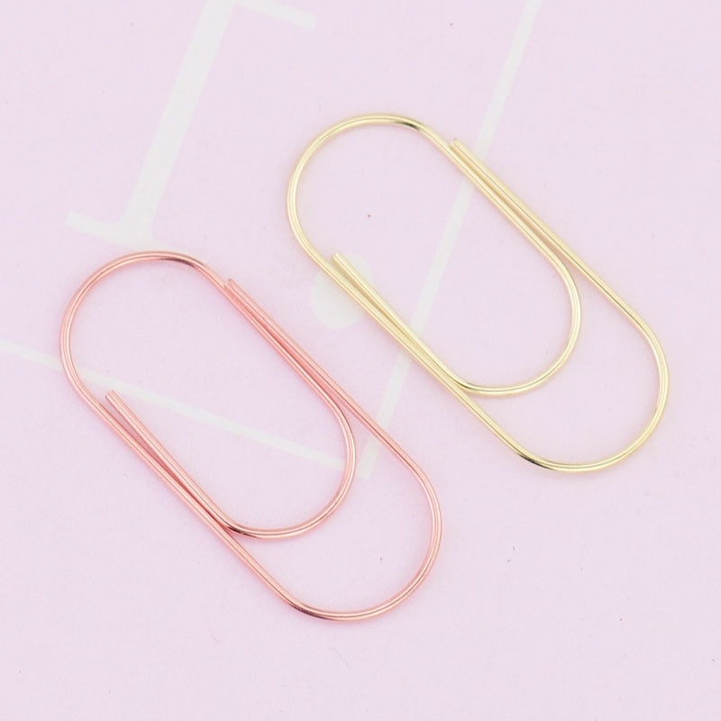5pcs Metal Paper Clips Papeleria Gold Rose Gold Bi... – Vicedeal