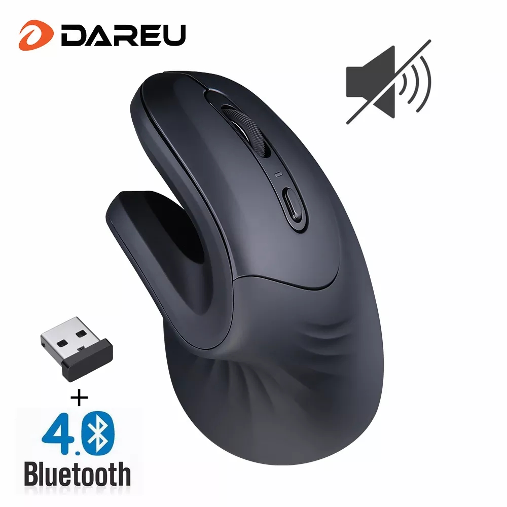 Dareu bluetooth 2.4g silencioso sem fio mouse modo... – Vicedeal