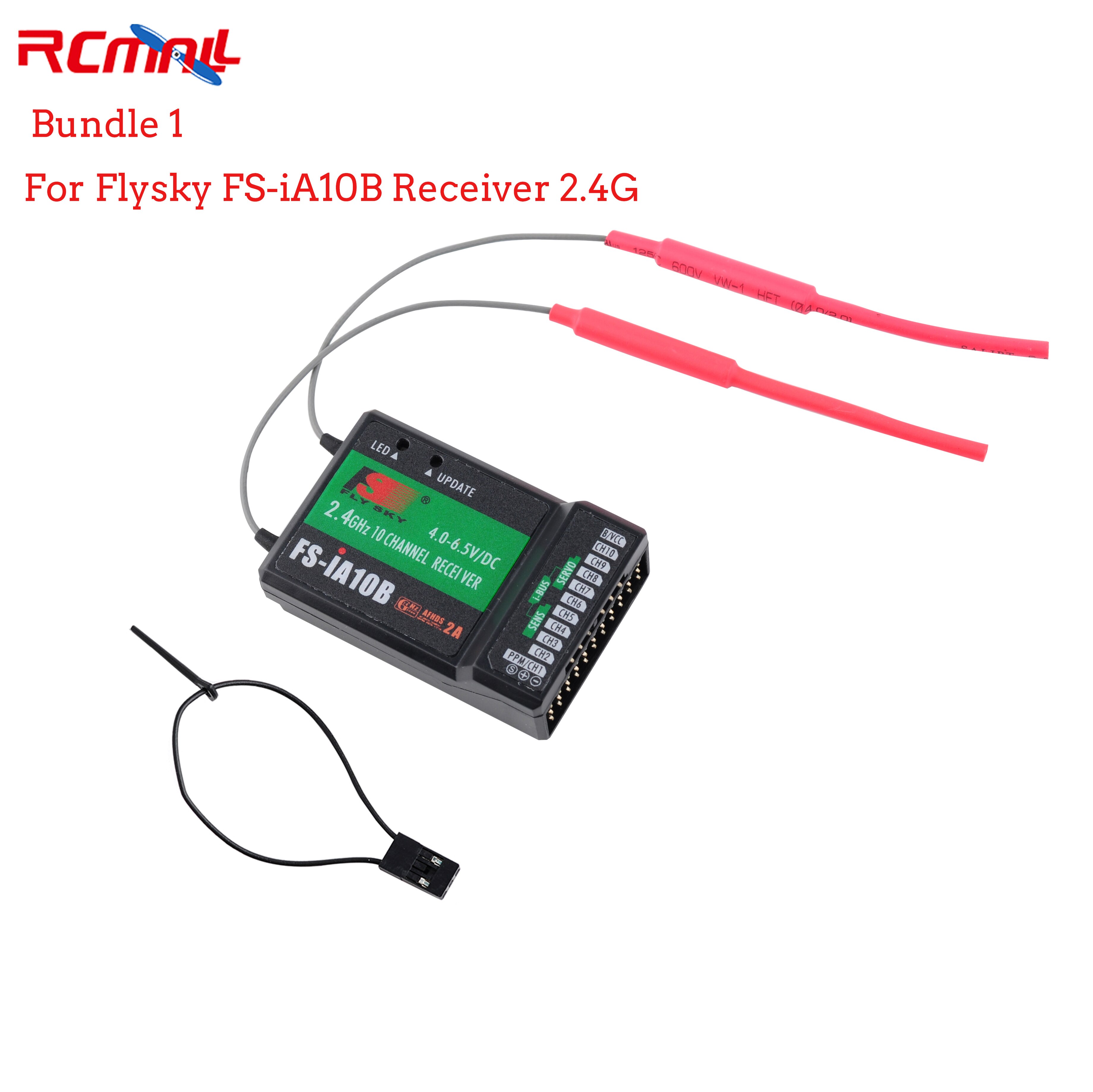 RCmall FS-iA10B Receiver 2.4G 10CH PPM Output Comp... – Grandado