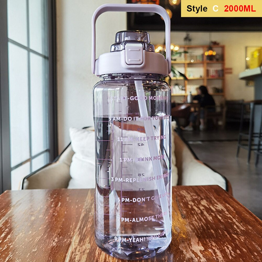 2L Large Capacity Water Bottle Cup Sports Water Bo... – Grandado