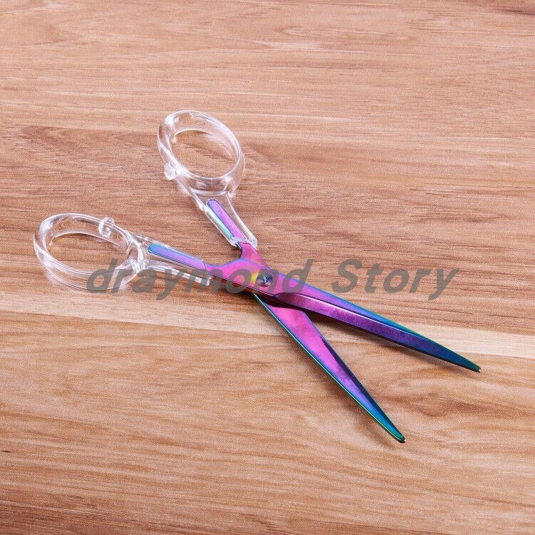 colorful acrylic scissors stationery craft scissor... – Grandado
