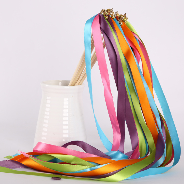 10Pcs Kleur Lint Stok Pull Bloem Toverstokken Twir... – Grandado