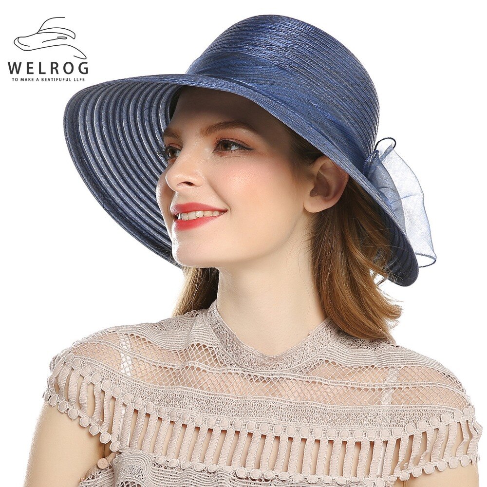 WELROG Hoed voor Vrouwen in Fedora Zomer Lente Lin... – Grandado
