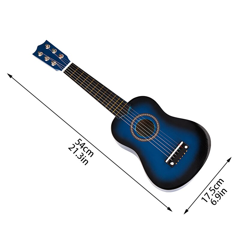 SOACH 21 inch acoustic guitar black blue shirt woo... – Grandado