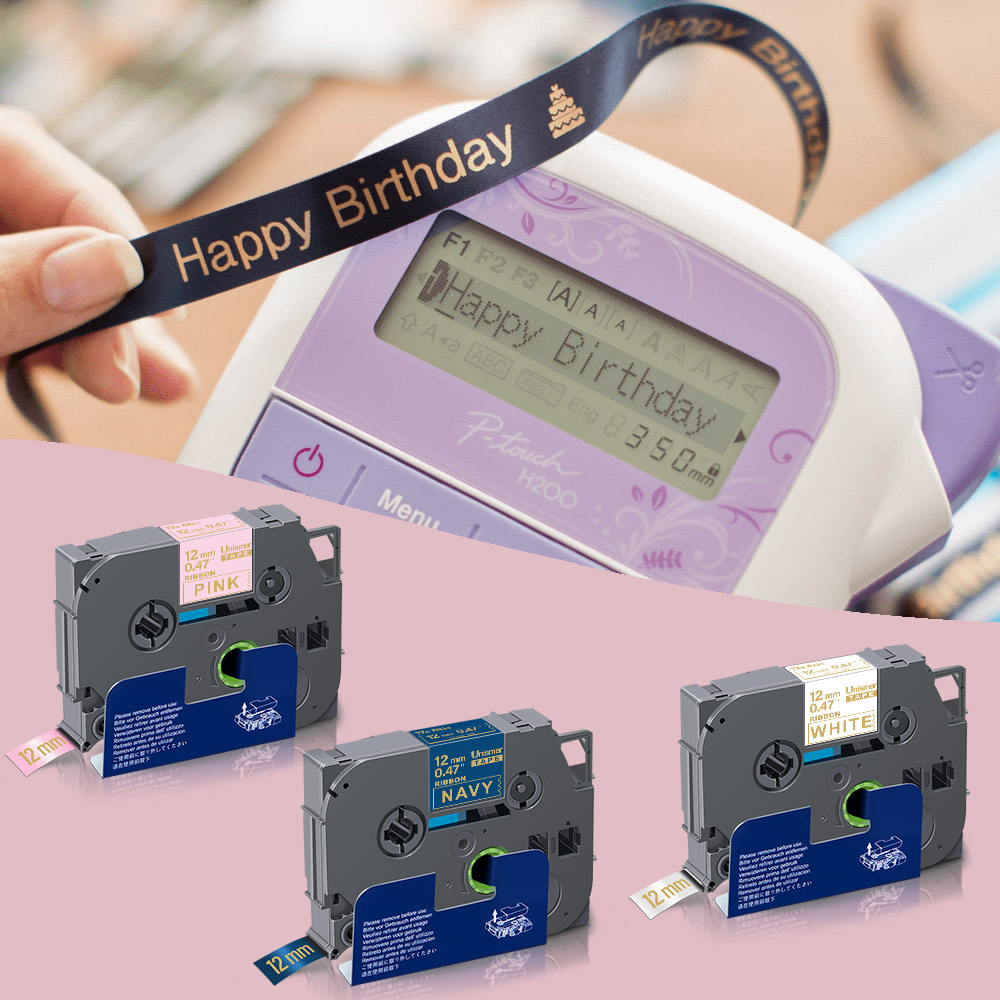 Unismar 3PK 12mm Satin Ribbon Label for Brother RE... – Vicedeal