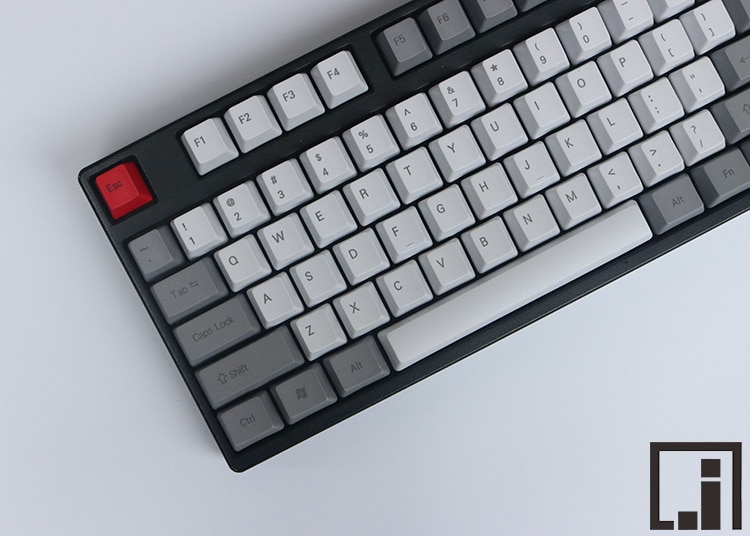 White gray retro PBT keycap for mechanical keyboar... – Grandado