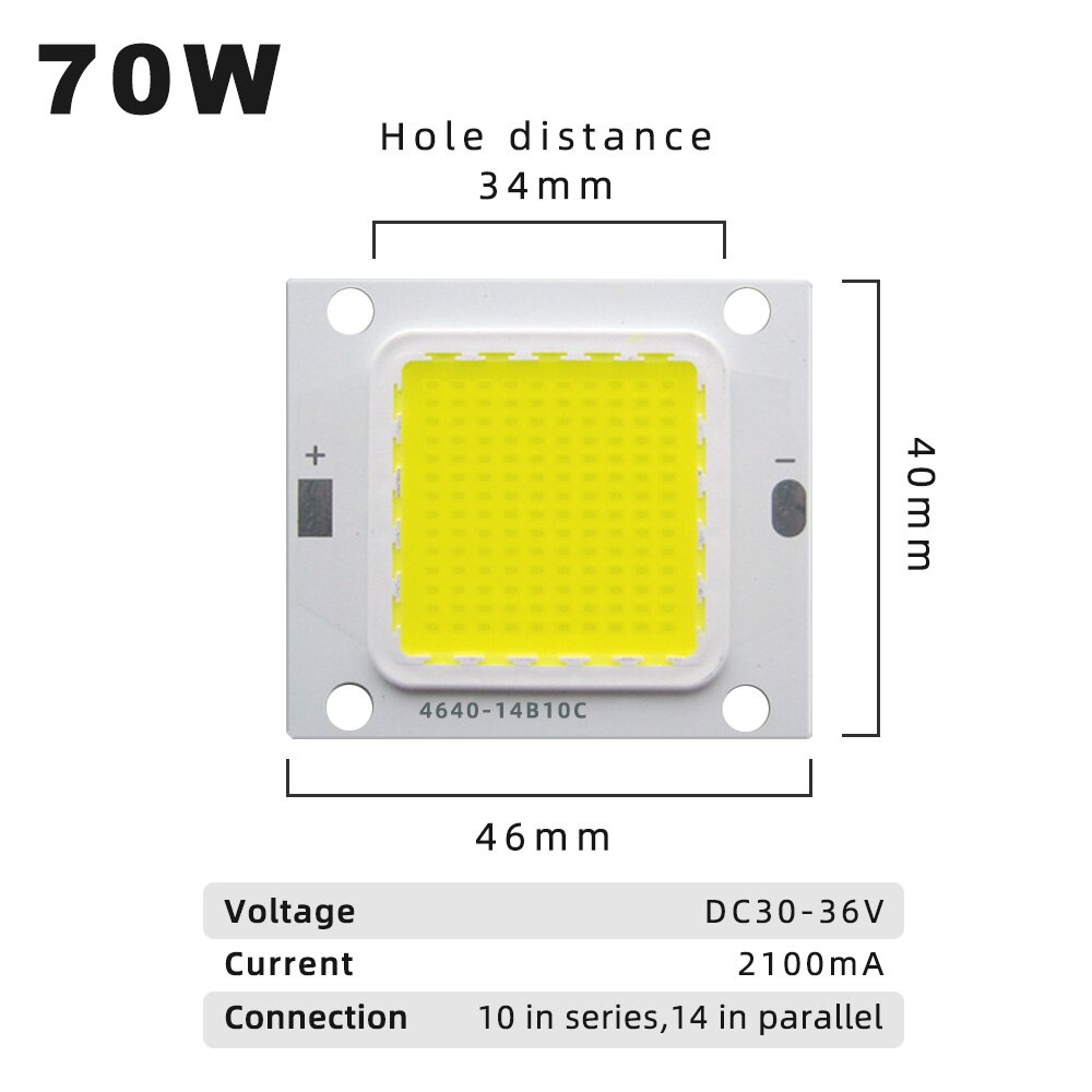 2 st/lot dc30-36v hög ljusstyrka smd led chip 20w... – Vicedeal