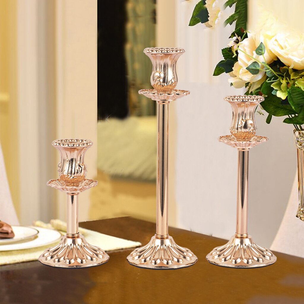 Candlestick Holders Taper Candle Holders Gold Cand... – Vicedeal