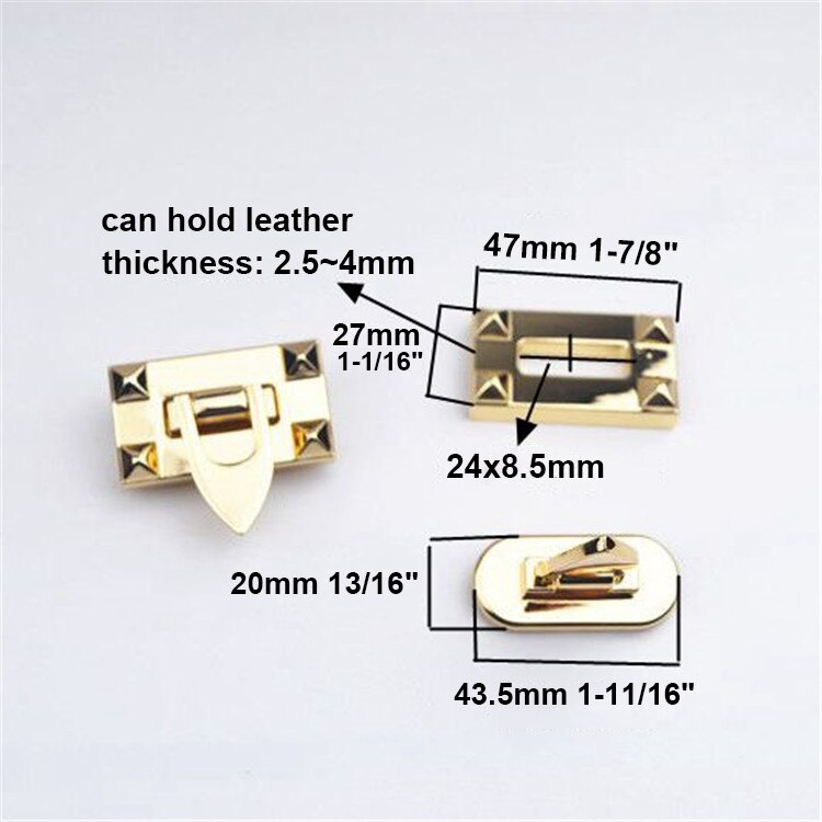 1pcs Metal Bag Folding Lock Clasp Push Lock Lightg... – Grandado