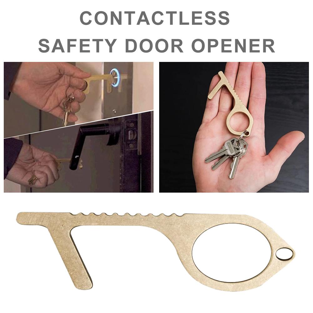 2Pcs Hygiëne Hand Anti Microbiële Messing Edc Deur... – Grandado