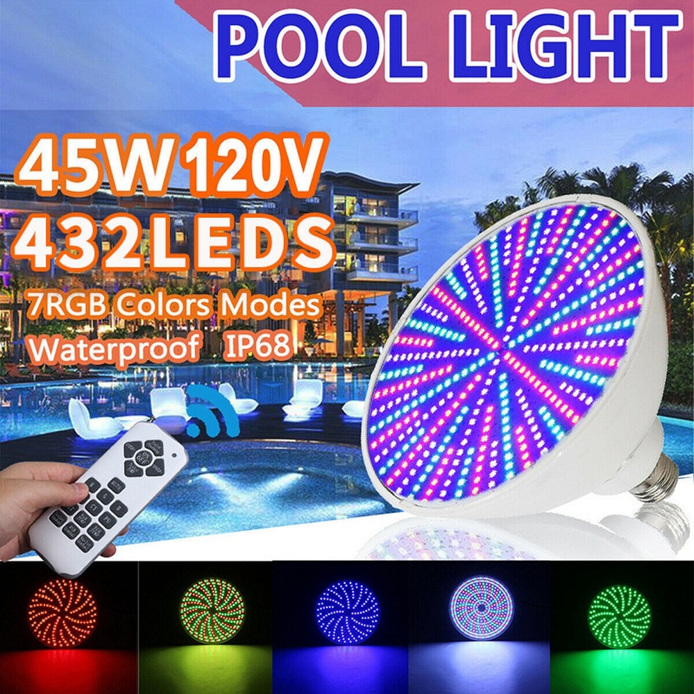 45W Zwembad Par56 Led Rgb Light Onderwater Dompelp... – Vicedeal