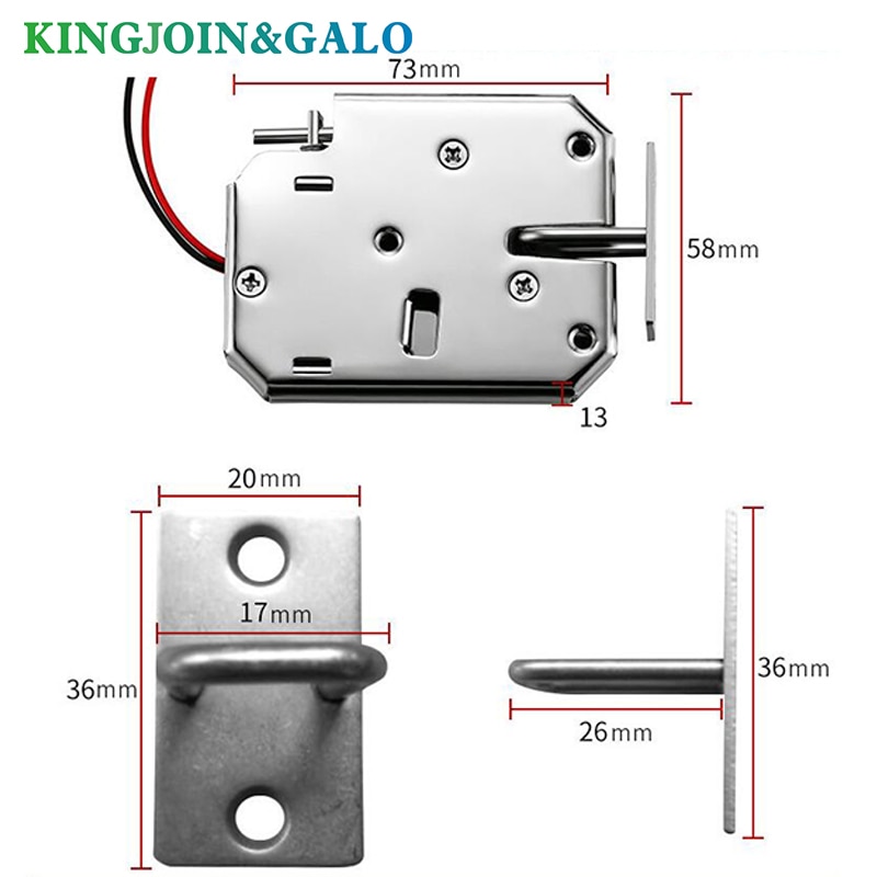 1PCS DC12V Mini Electromagnetic Lock Energy-Saving... – Grandado