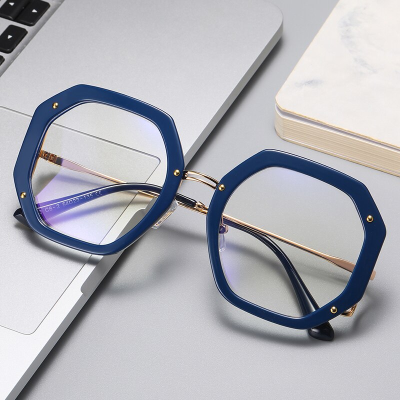 Unique Women Eyeglasses Frame UV400 Blue Light Blo... – Vicedeal