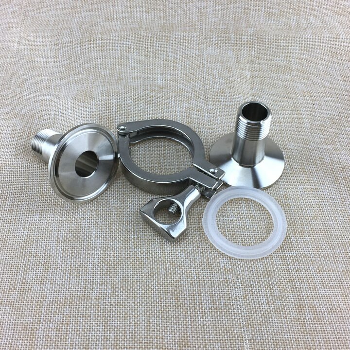 1.5" Tri Clamp with double 1/2"FPT + PTFE Gasket C... – Vicedeal