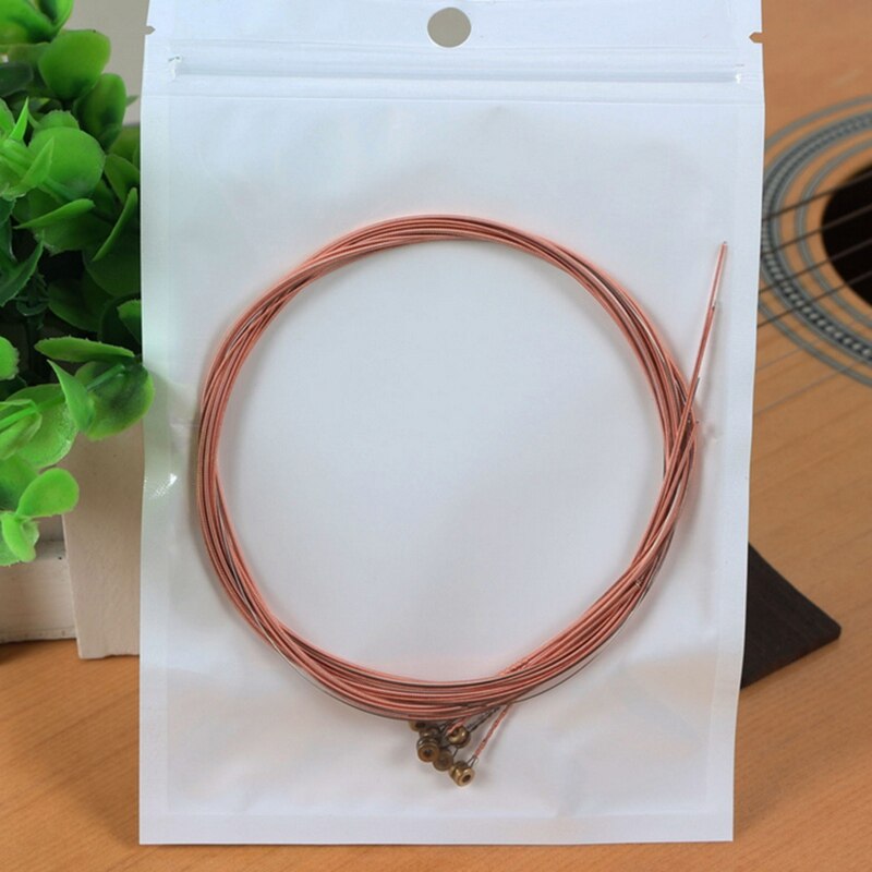 1 Set Brass Acoustic Guitar String Steel Wire Guit... – Grandado