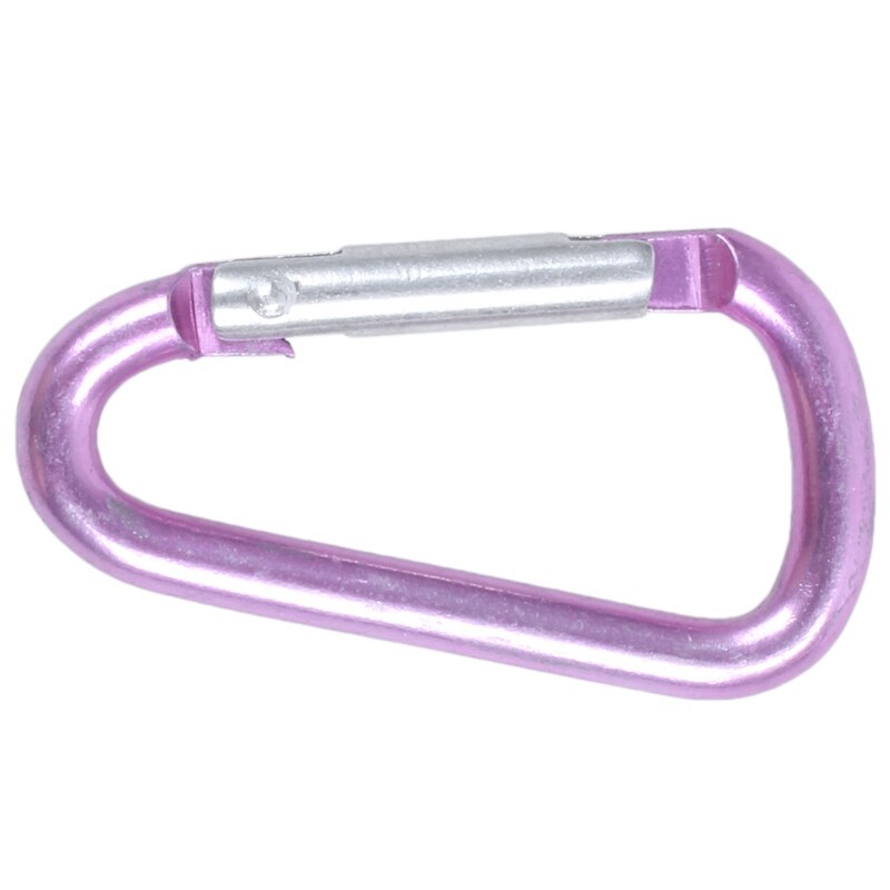 Pink aluminum alloy D-shape spring-loaded gate clo... – Vicedeal