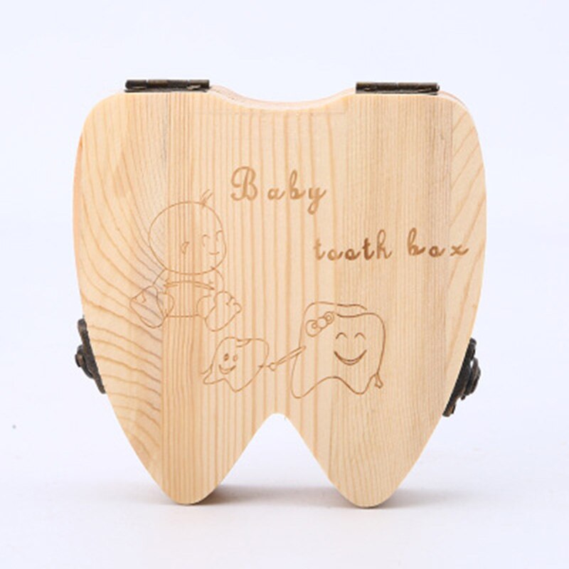 Baby Teeth Box Wood Storage Box For Baby Kids Toot... – Vicedeal
