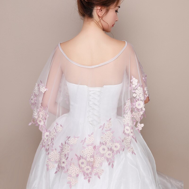 The thin thin bridal wedding dress with a lace cap... – Grandado